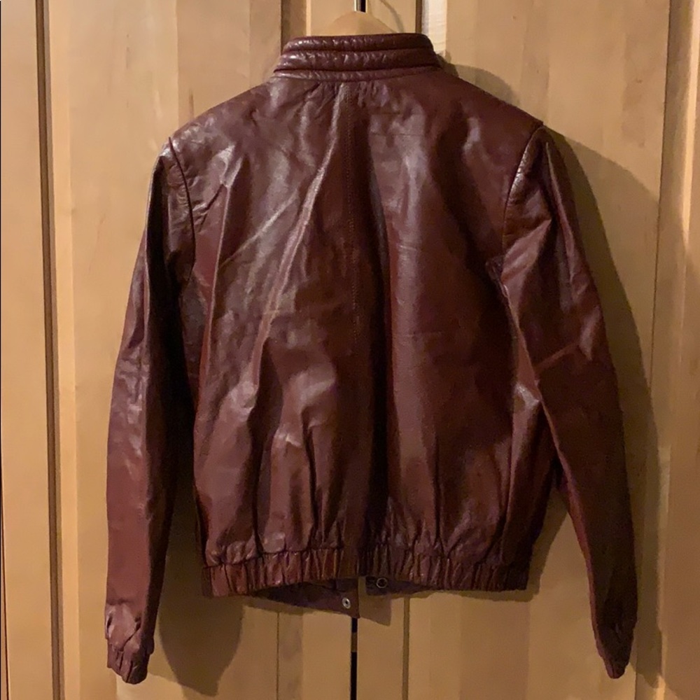 Vintage -Stranger Things- Style Leather Jacket - Gem
